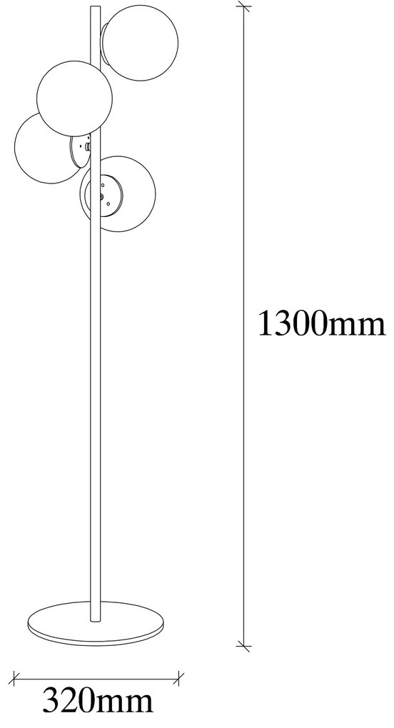 OPVIQ stojací lampa FAZE matná 521SHN1530