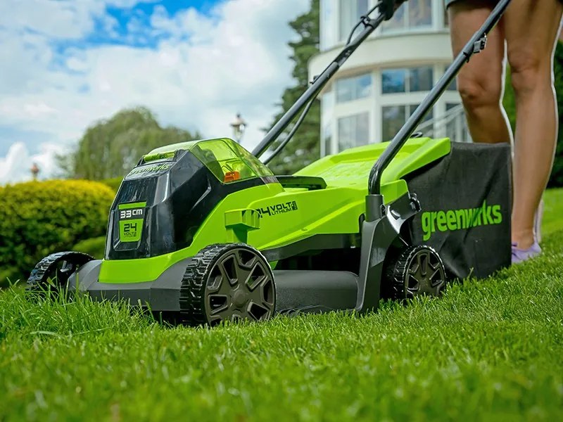 AKU Rotační sekačka Greenworks GD24LM33 24V