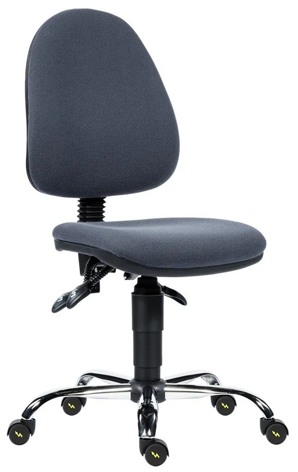 Pracovní židle Panther Antistatic bez područek, šedá