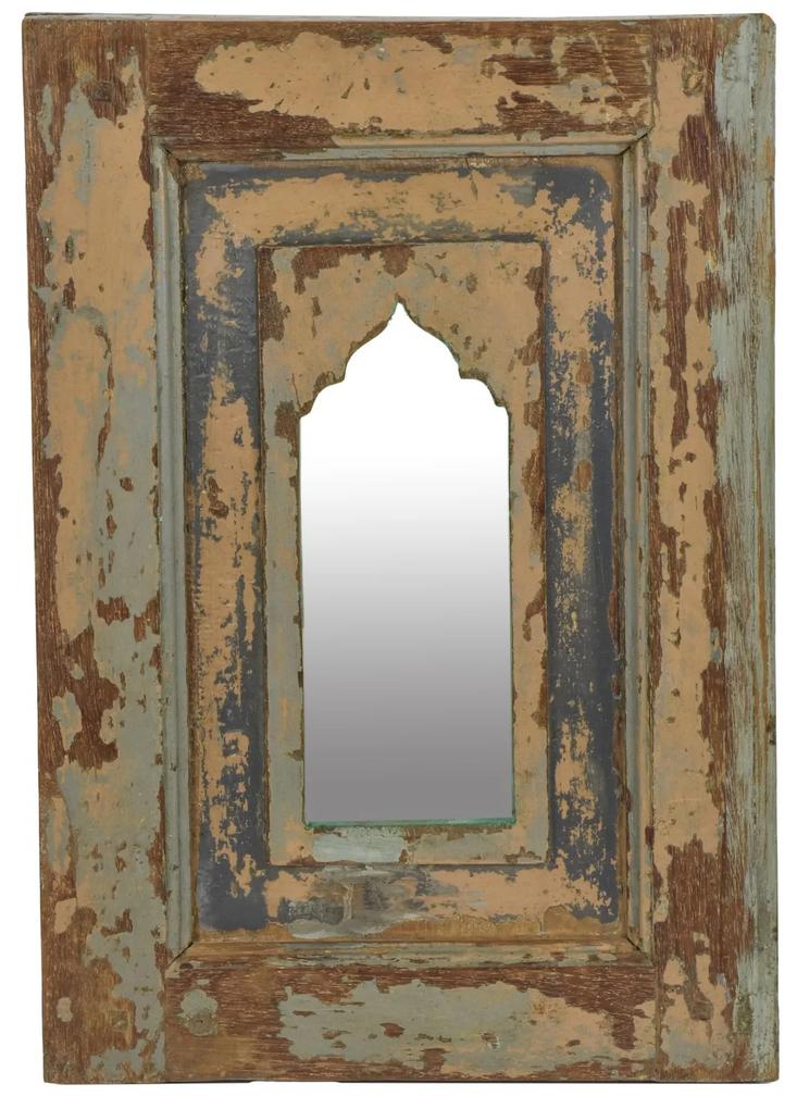 Sanu Babu Zrcadlo v rámu z teakového dřeva, 36x3,5x52,5cm