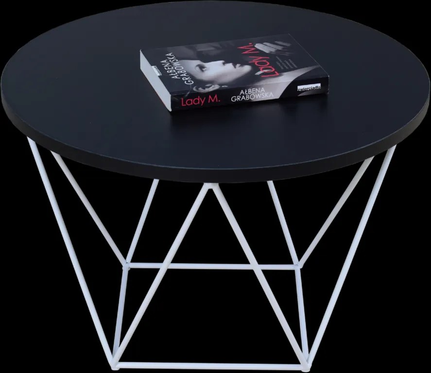 ADRK Furniture Konferenční stolek LIAM CT-LIA-W-B