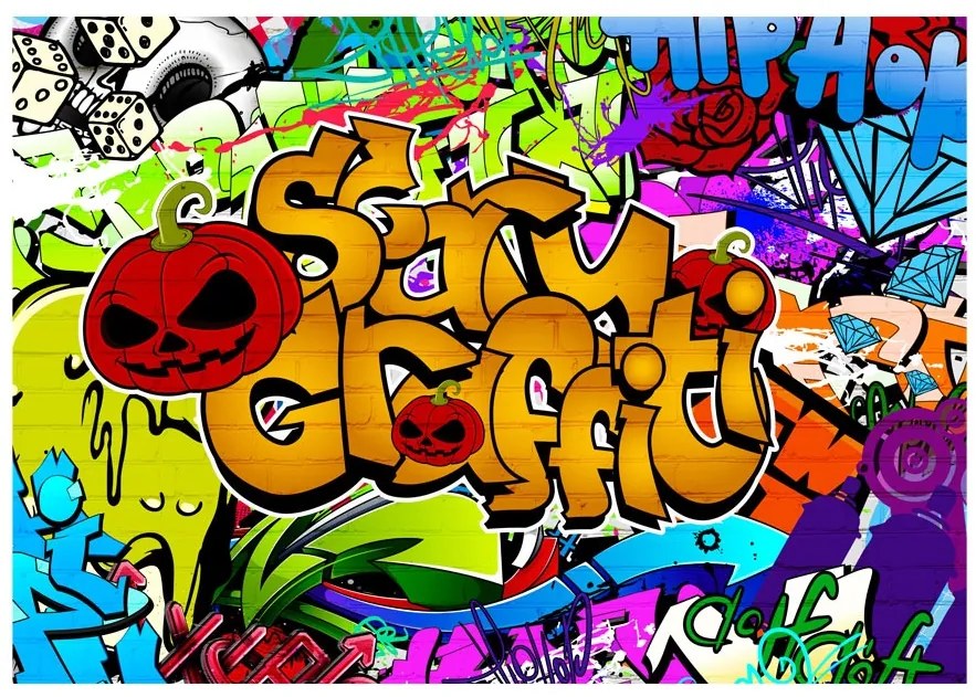 Fototapeta - Scary graffiti