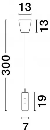 LED stmívatelné bílé designové svítidlo Holm