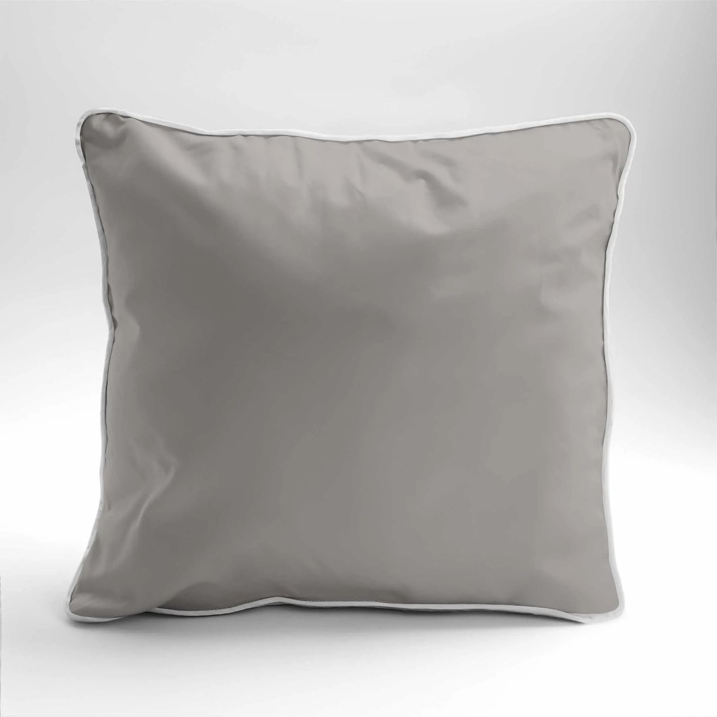Detexpol Saténový povlak na polštář 40x40 béžový s lemováním Mako Satin 62