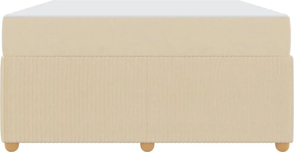 Rám postele Krémová 140 x 200 cm textil 3398397