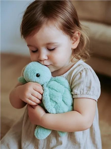Plyšová hračka želvička Baby Mix 26cm zelený