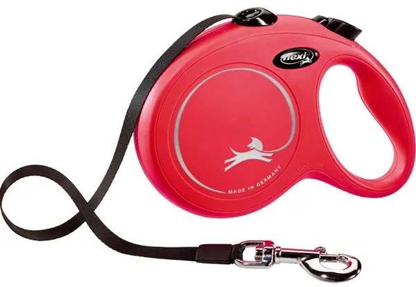 Flexi Classic NEW L pásek 5 m červené 50 kg