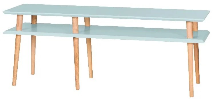 Konferenční stolek Mugo Light Turquoise, 139 cm (šířka) a 45 cm (výška)