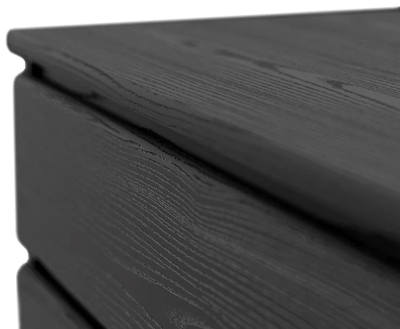 NEW:Komoda Simple 297 woodgrain černá