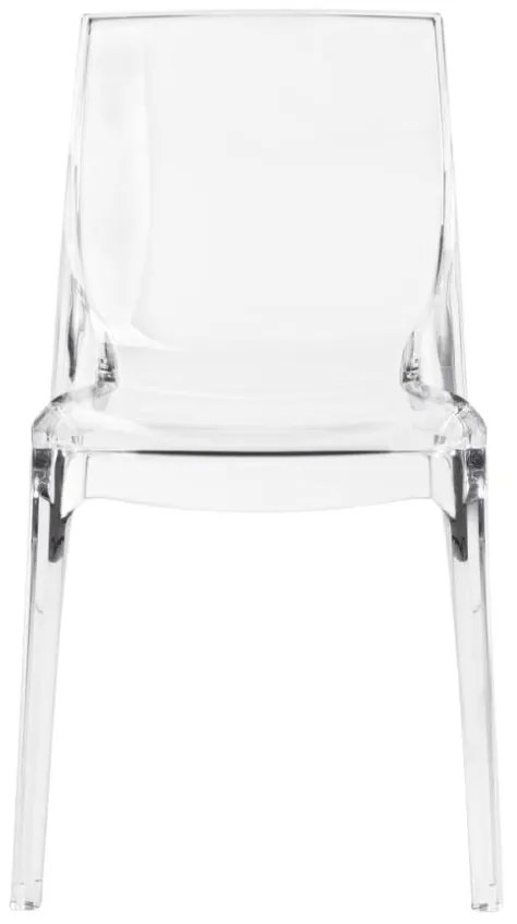 FormWood Transparentní plastová jídelní židle Simple Chair