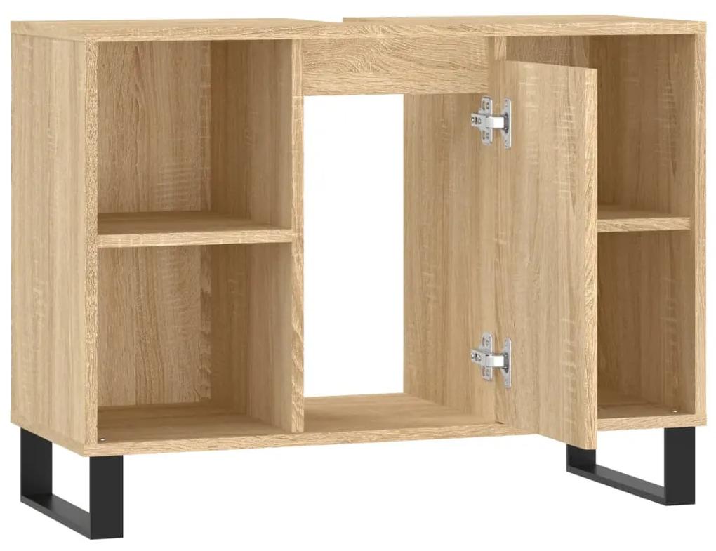 Koupelnová skříňka dub sonoma 80 x 33 x 60 cm kompozitní dřevo