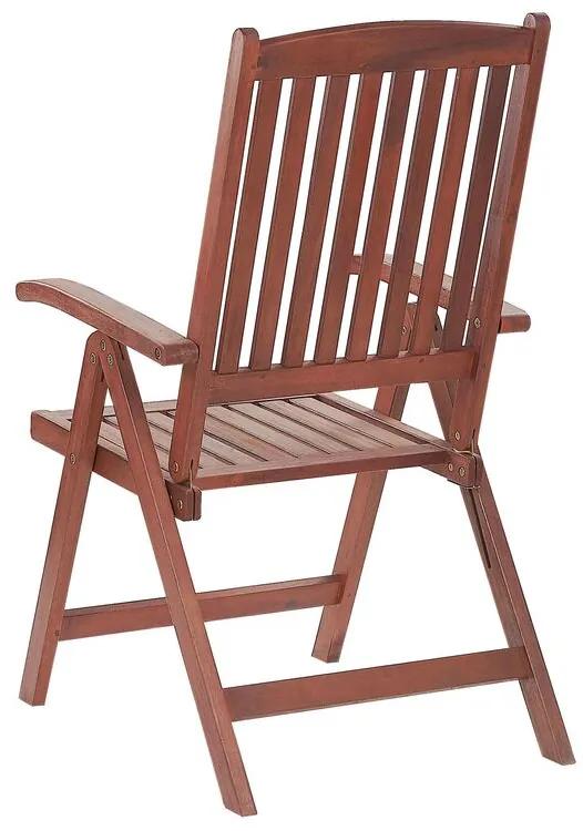 Set 6 ks. zahradních židlí TRATORIA (tmavě červená + bílá). 1026938