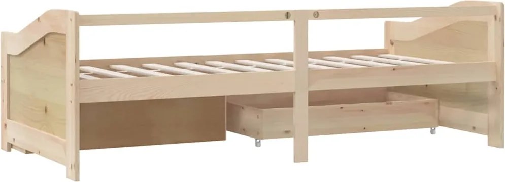 3místná válenda se zásuvkami masivní borovice 90 x 200 cm 322169