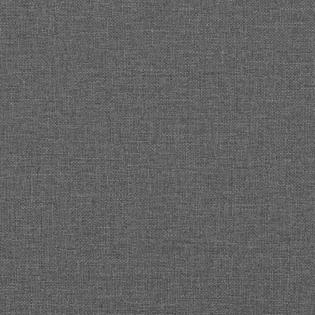 Postel s boxspringem s čelo Tmavě šedá 160 x 200 cm textil 3341904