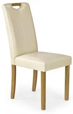 Jídelní židle Caro (krémová, buk)