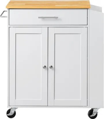 Kuchyňský ostrůvek s úložným prostorem VEVOR, 640 × 380 × 15 mm – 795 × 397 × 870 mm