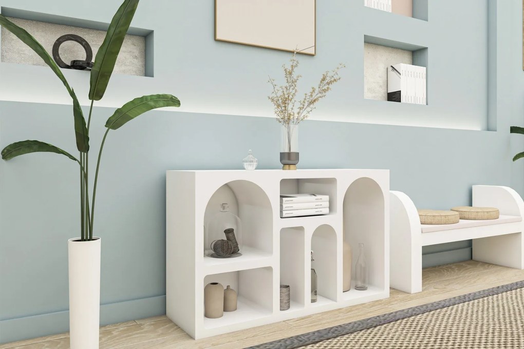 Kalune design Konzolový stolek LIVA bílý