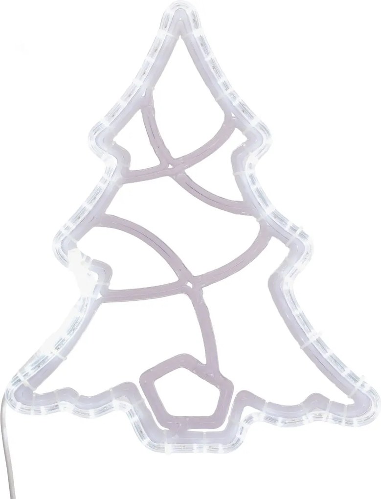 Easy Fix 2D LED světelný stromeček, 49 × 58 × 2 cm, teple bílá, 3D tisk, DZX0091S1