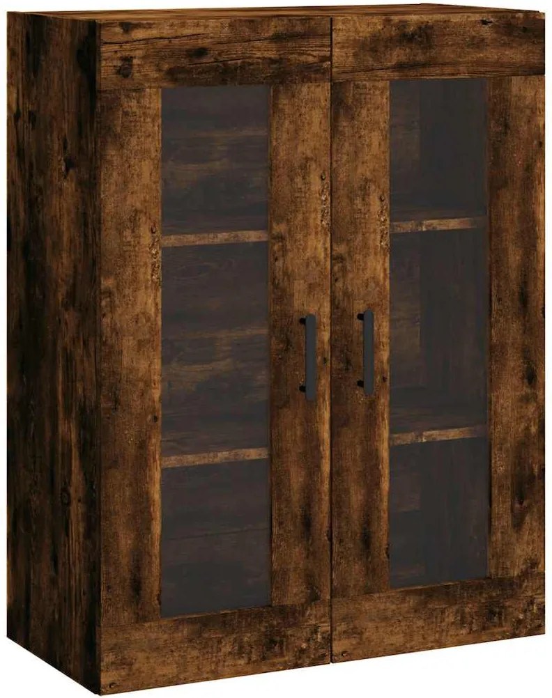 Skříň highboard kouřový dub 69,5 x 34 x 180 cm kompozitní dřevo 3198542