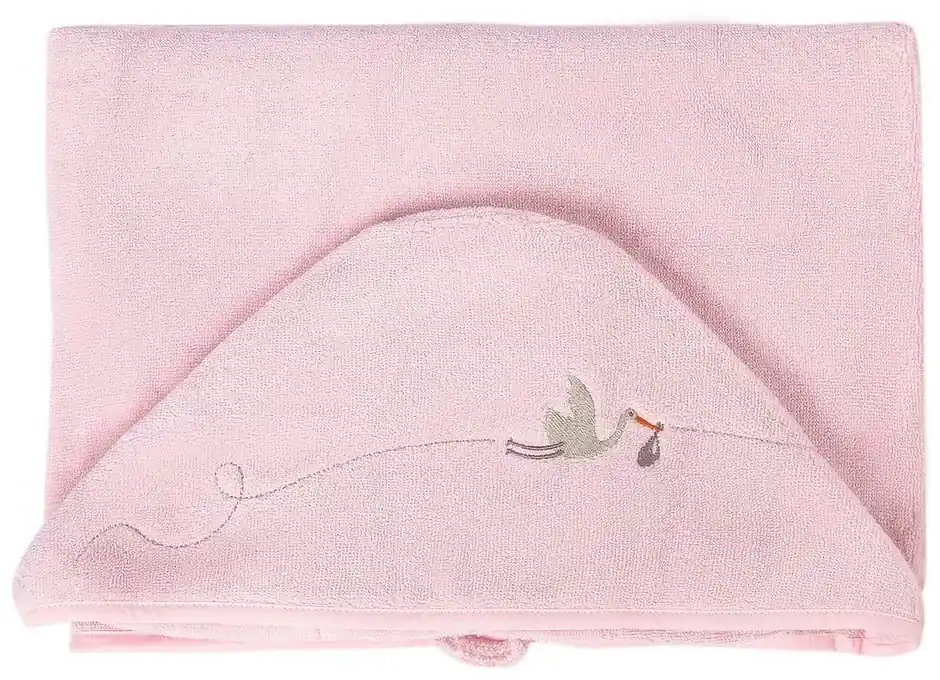Růžová bavlněná dětská osuška s kapucí 80x135 cm Bebemarin – Foutastic |  BIANO