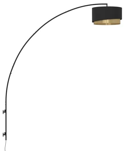 Eglo 390406 - Nástěnné svítidlo MANDERLINE 1xE27/40W/230V černá/zlatá