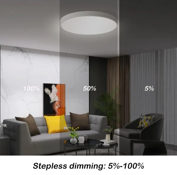 Immax NEO 07252L -LED Stmívatelné svítidlo SEMPLICI 48W/230V Wi-Fi Tuya bílá+ DO