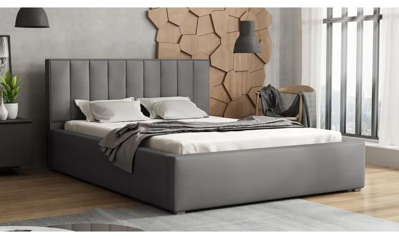 Čalouněná postel s rolovatelným roštem Sonden, Rozměr postele: 160x200, Potah: Victoria 14 853