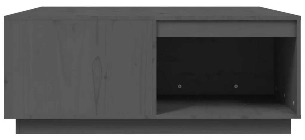 Konferenční stolek šedý 100x101x40,5 cm masivní borové dřevo - Default Title