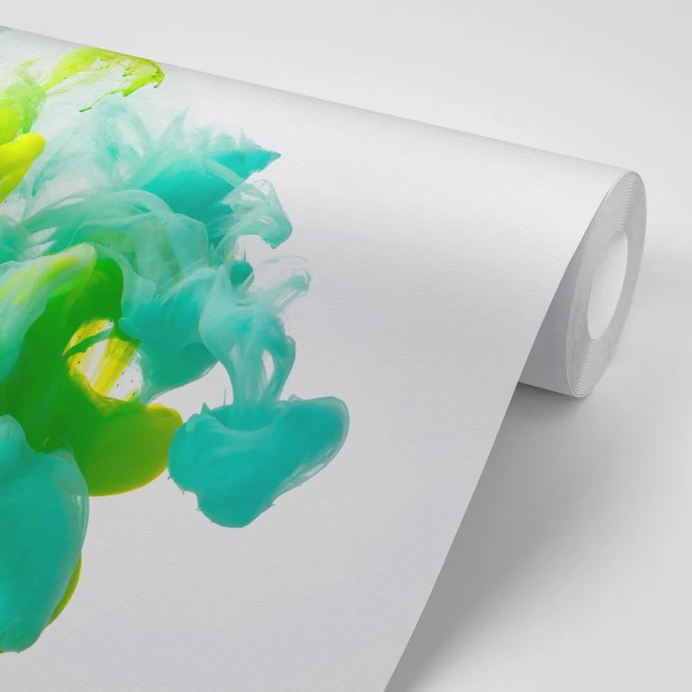 Samolepící tapeta inkoust v zelených odstínech