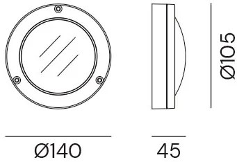 Il Fanale Marina, exteriérové svítidlo z mosazi, 1x5W G9, prům.14,5cm, IP55