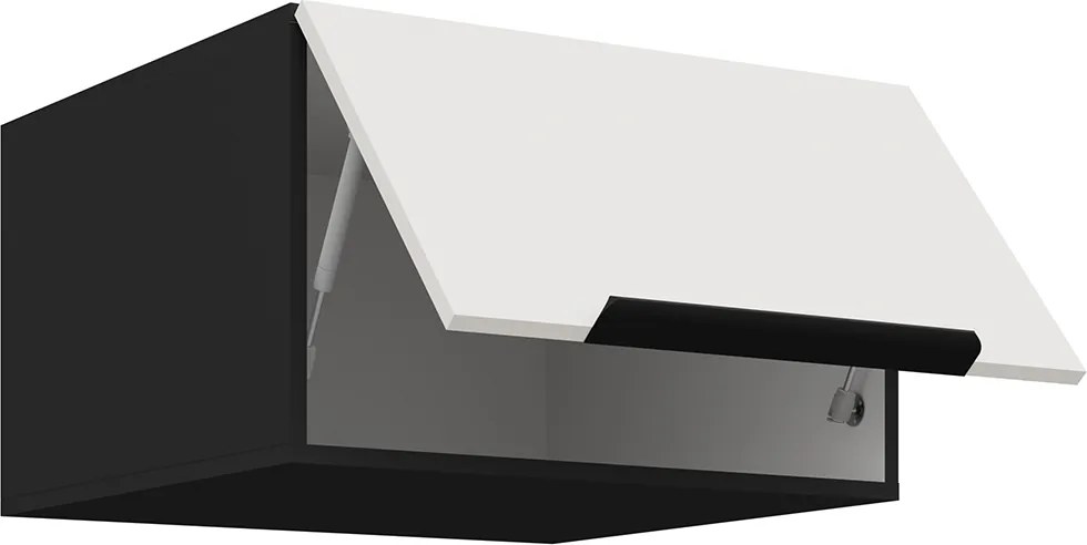 ARIA wb | horní skříňka 60 NAGU-36 1F výklopná | 60 cm | HLUBOKÁ | ANTI FINGERPRINT povrch | černá/bílá
