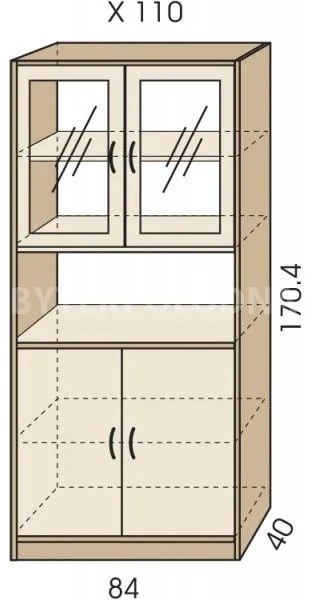 Kombinovaná skříň JIM 5 X 110