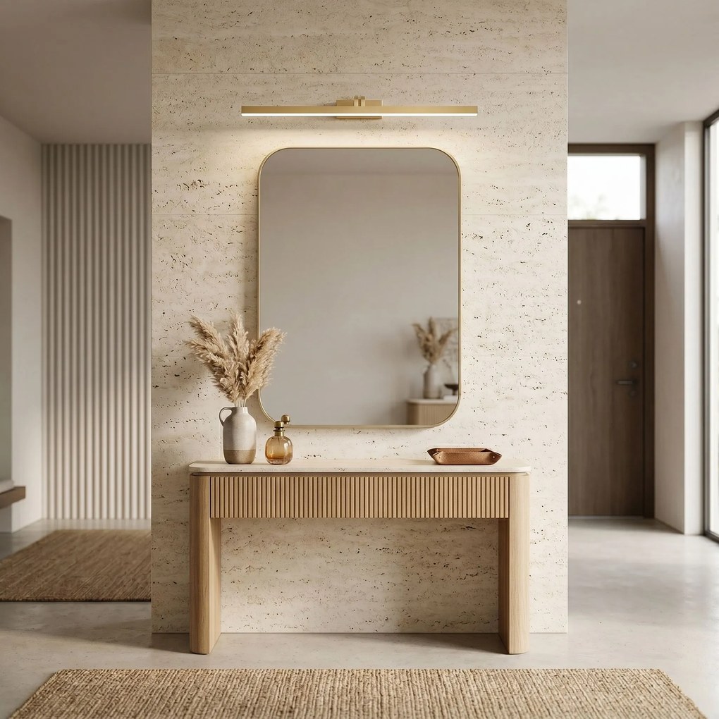 Toolight Rea, Koupelnové nástěnné LED svítidlo SWE009-1W 73cm BRUSH GOLD, OSW-20108