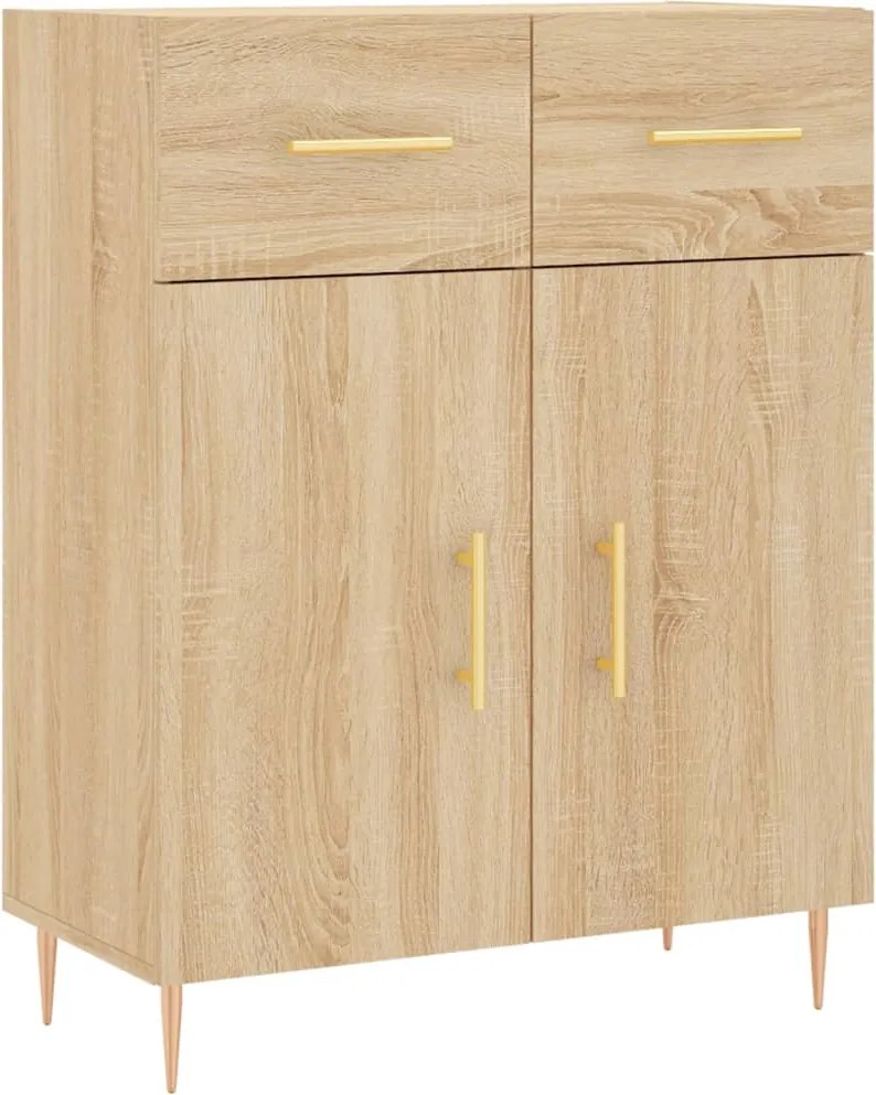 Skříň highboard dub sonoma 69,5 x 34 x 180 cm kompozitní dřevo 3198140