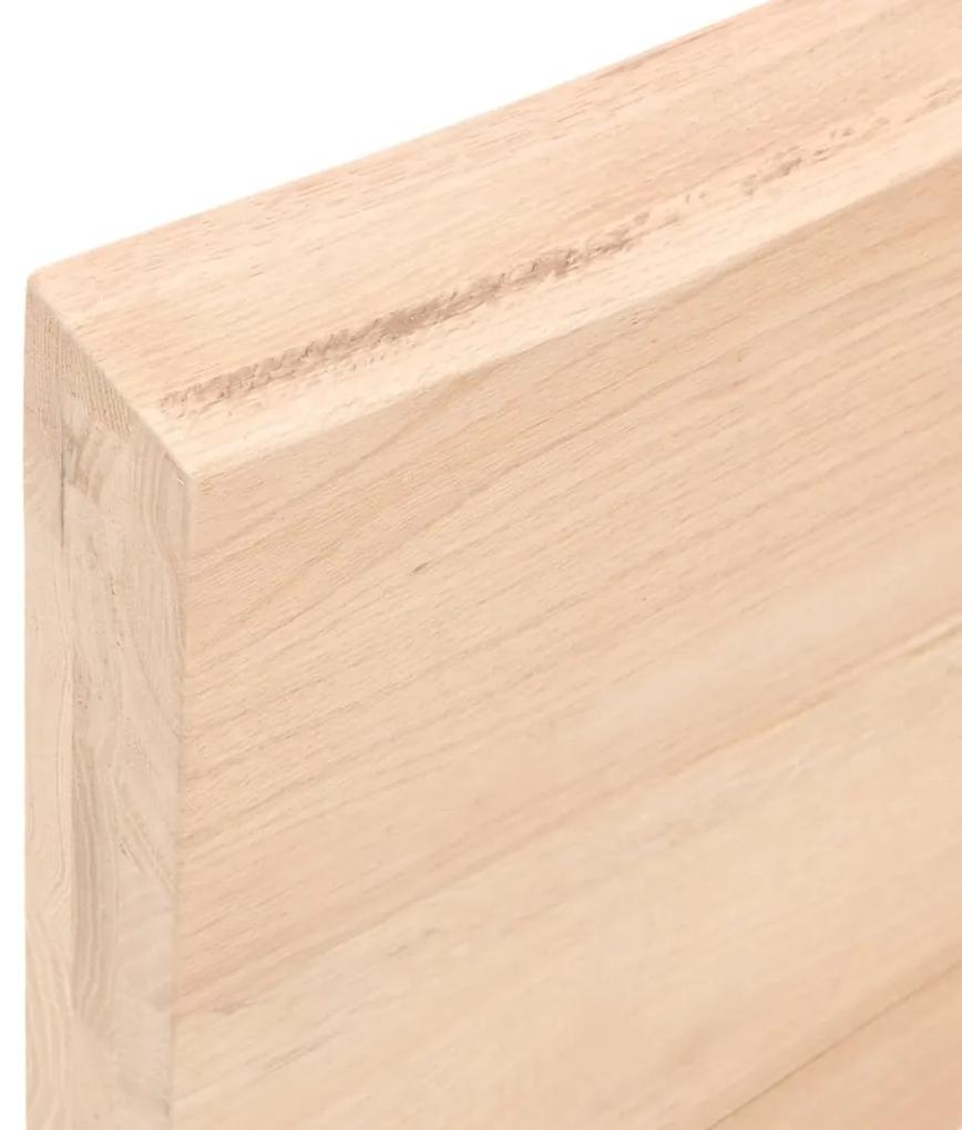 Stolní deska 200x50x(2-6) cm neošetřený masivní dubové dřevo,  3156335