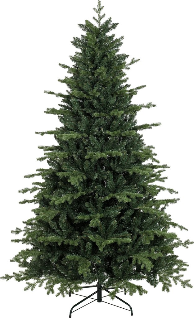 HOMCOM umělý vánoční stromek 210 cm, 2080 větviček, zelený