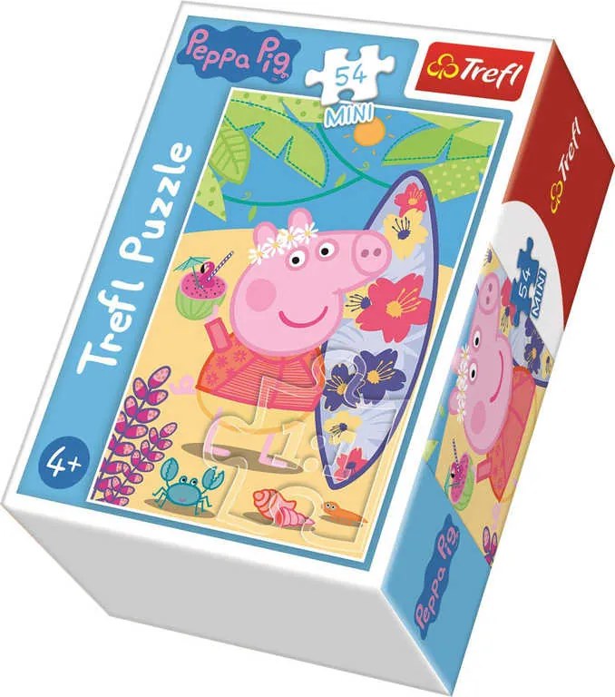 TREFL PUZZLE Prasátko Peppa Pig U rybníka mini 20x13cm 54 dílků 4 druhy tr154169