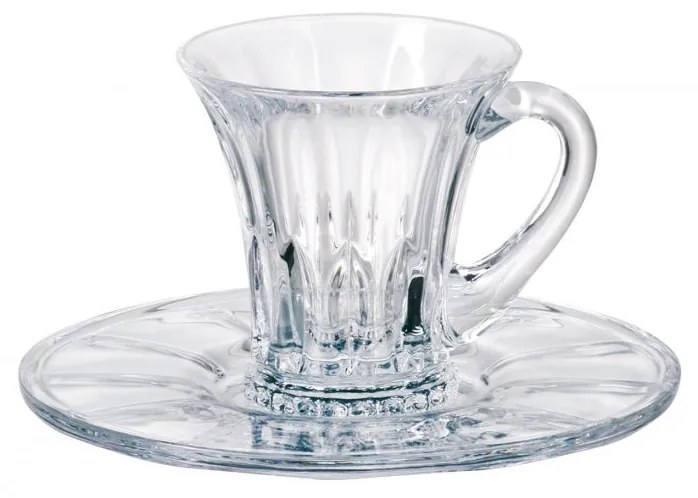 Čajový set bez dekoru, Royal Crystal, WELLINGTON, 75 ml