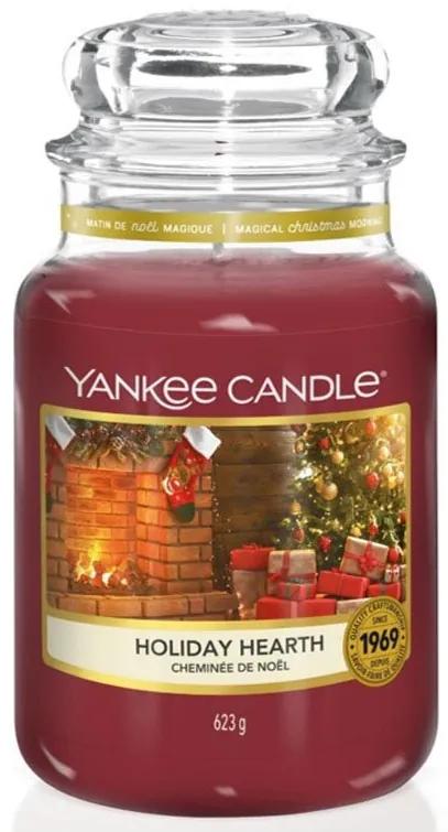 Yankee Candle - vonná svíčka Holiday Hearth (Sváteční krb) 623g