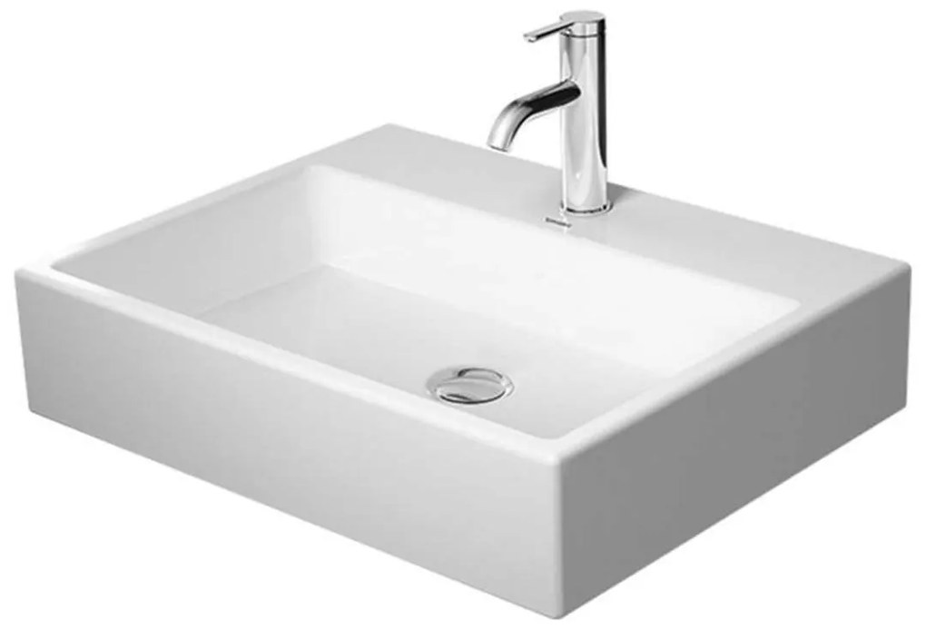 Duravit Vero Air - Umyvadlová mísa 60x47 cm, bez přepadu, otvor pro baterii, bílá 2352600041