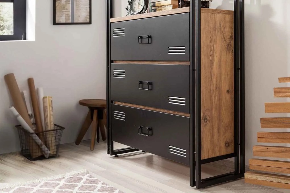 Designový regál Ilaria 180 cm borovice