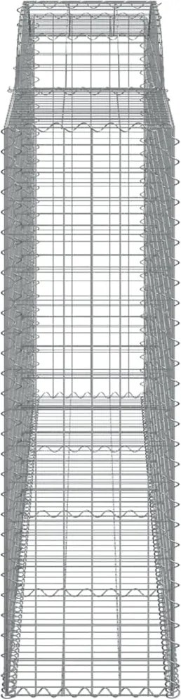 Klenutý gabionový koš 300 x 50 x 160/180 cm pozinkované železo 153518