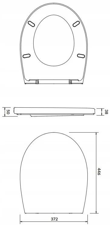 Cersanit Delfi, antibakteriální toaletní sedátko s polypropylenu, bílá, K98-0039