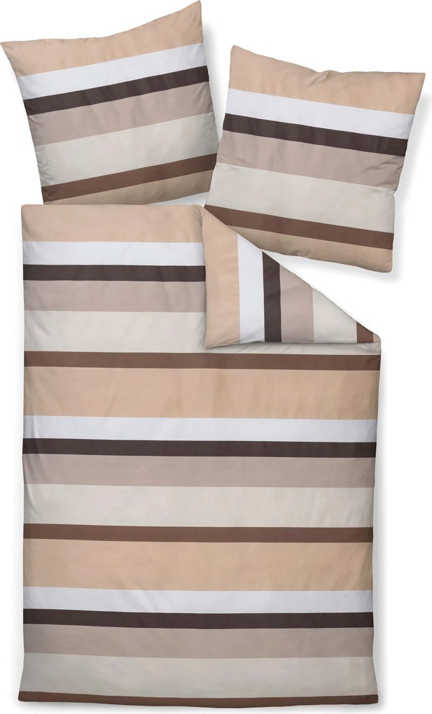 XXXLutz POVLEČENÍ, makosatén, pískové barvy, 140/200 cm Janine - Povlečení - 003361150903