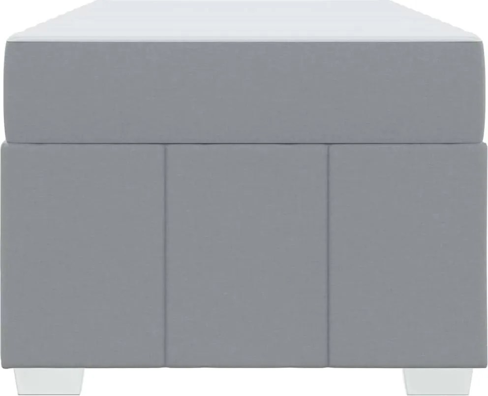 Rám postele s matrací Světle šedá 90 x 200 cm textil 3398258