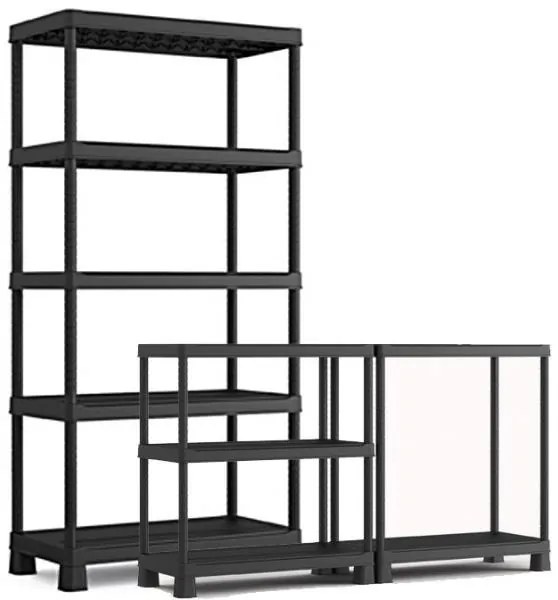 Plastový regál KETER PLUS shelf tribac, 5 polic o nosnosti 60kg