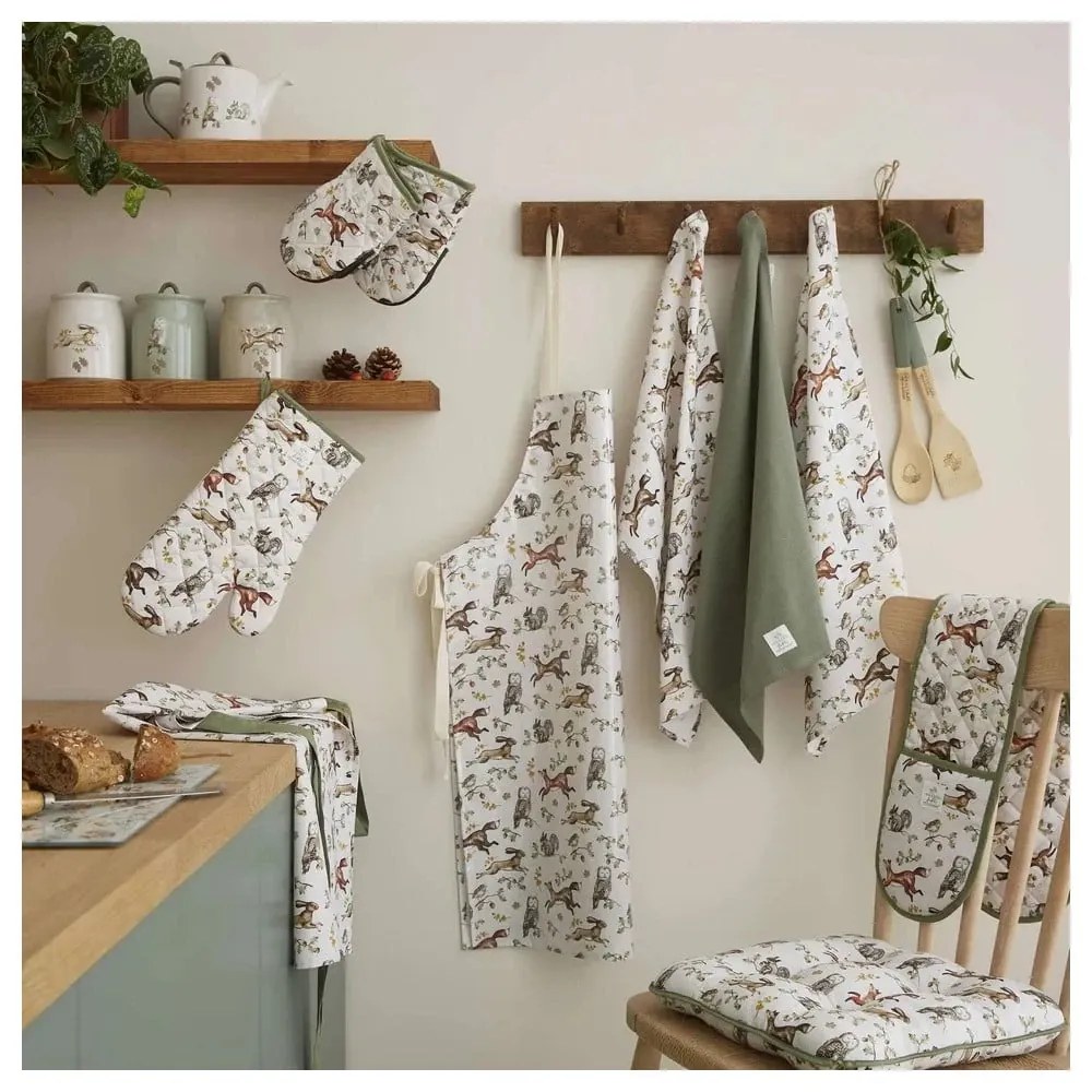 Bavlněné kuchyňské rukavice v sadě 2 ks Forest Fable – Cooksmart ®