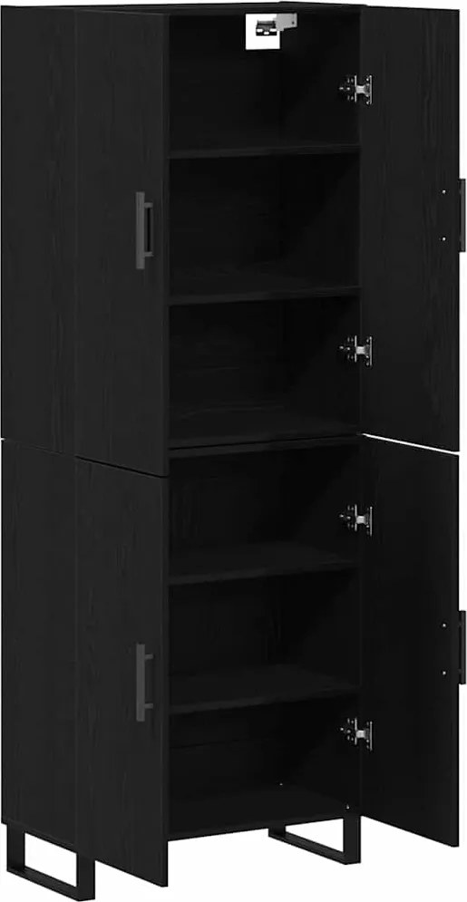 Vysoký bufet 2 ks Černý dub 69,5 x 34 x 180 cm 3333104