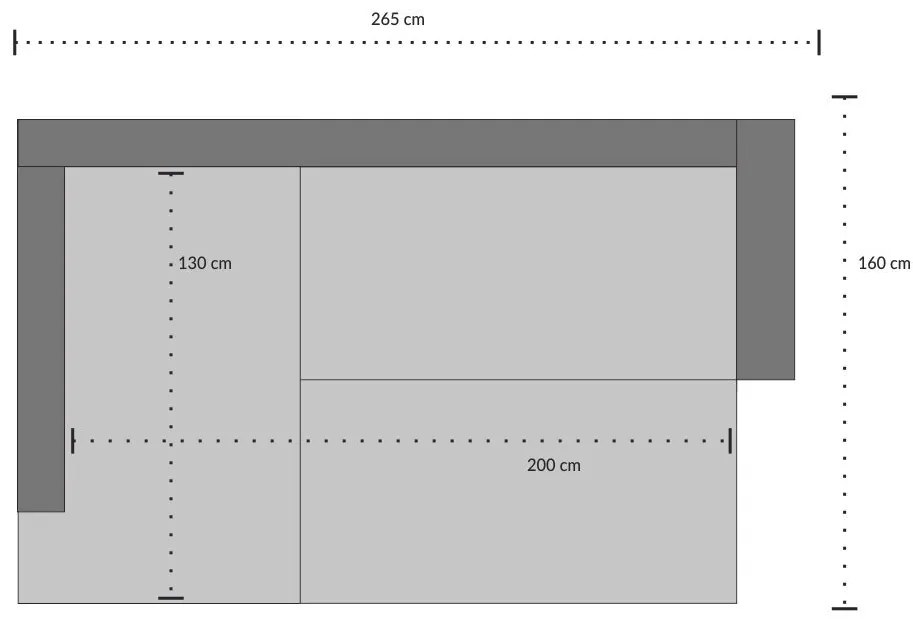 Rohová rozkládací sedačka VEIRA černá-červená