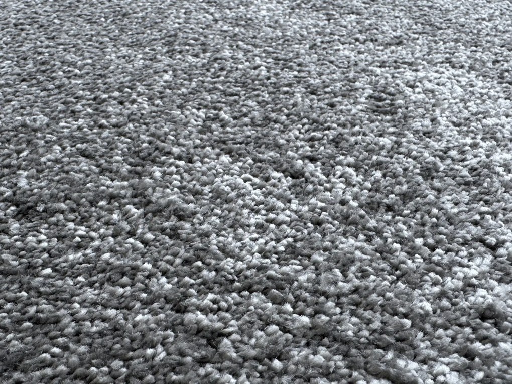 Vopi, Kusový koberec Laguna tmavě šedá, 80x150, šedá, ložnice